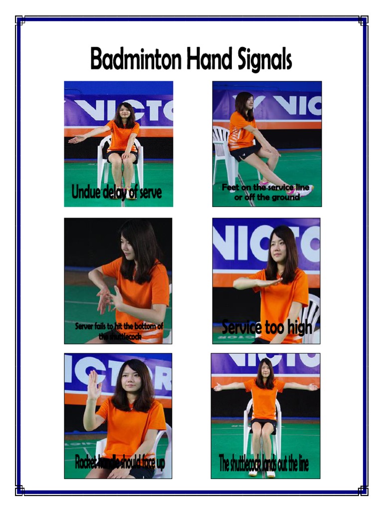 Badminton Hand Signal | PDF