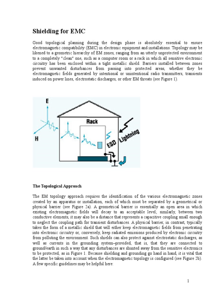 EMC Shielding Techniques Explained | PDF | Electromagnetic ...