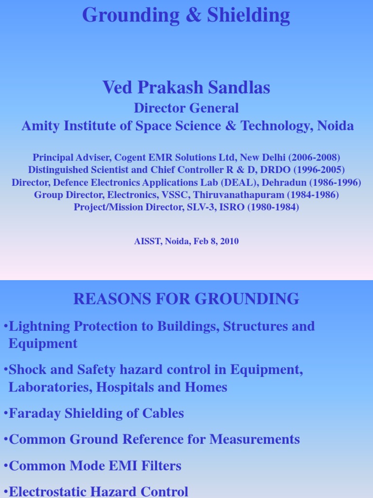 Grounding and Shielding | PDF | Electricity | Electromagnetism