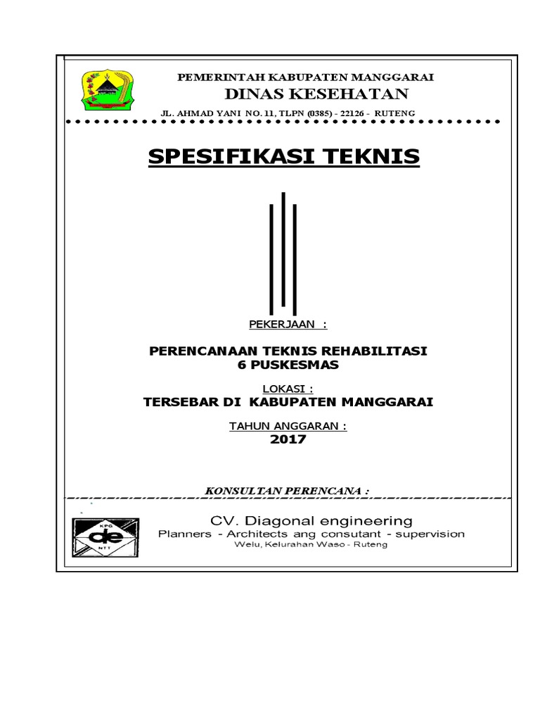 Spesifikasi Teknis | PDF