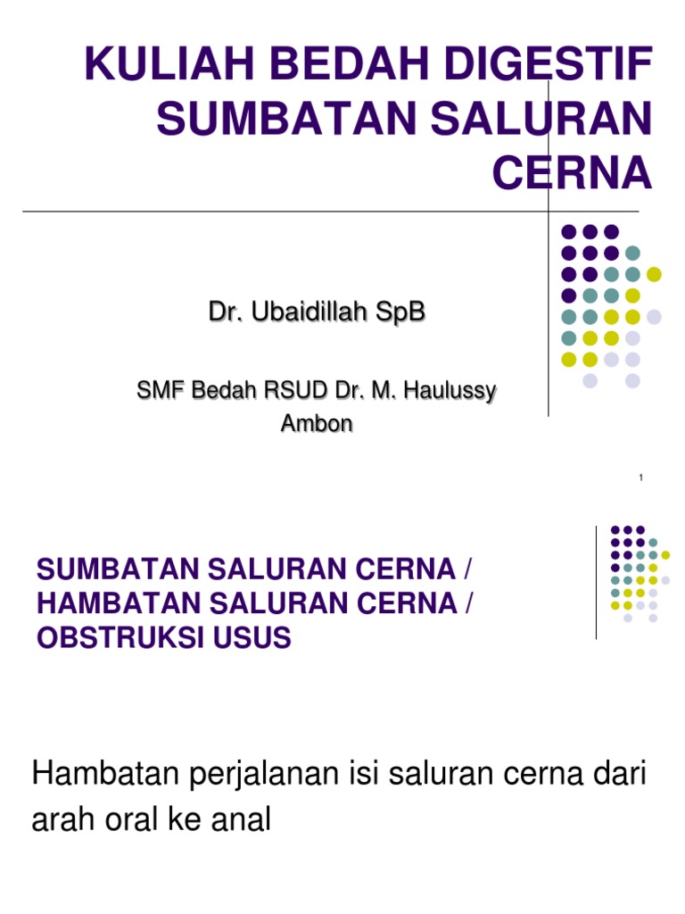 Obstruksi Usus | PDF