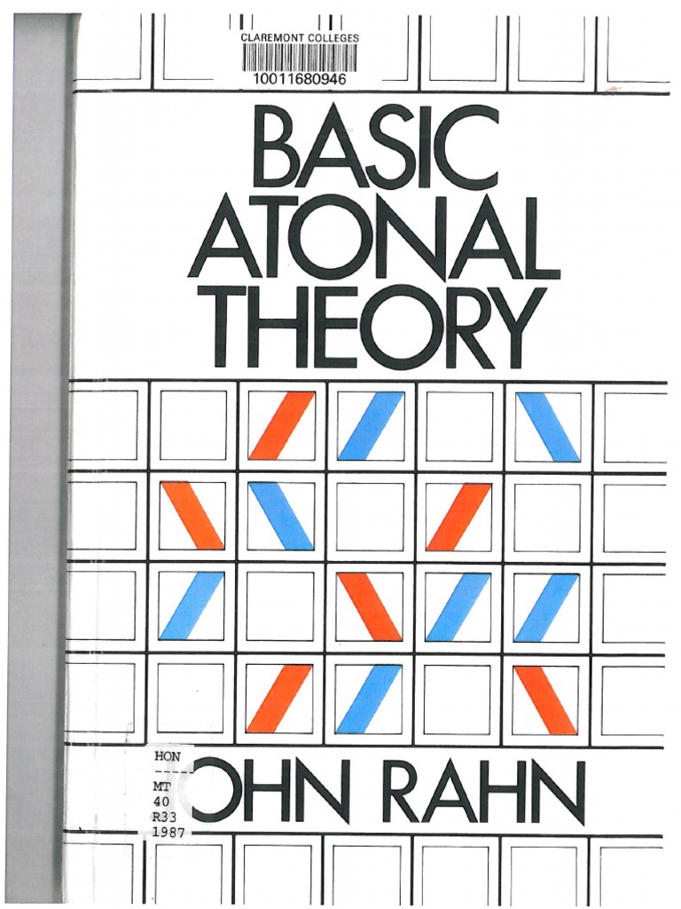 John Rahn Basic Atonal Theory PDF | PDF