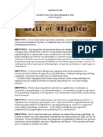 Bill of Rights Tagalog | PDF