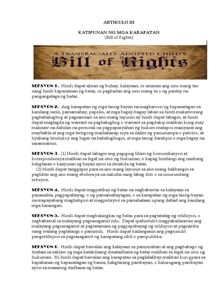 Artikulo III | PDF