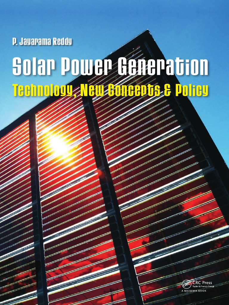 Solar Power Generation - Technology, New Concepts & Policy | PDF ...