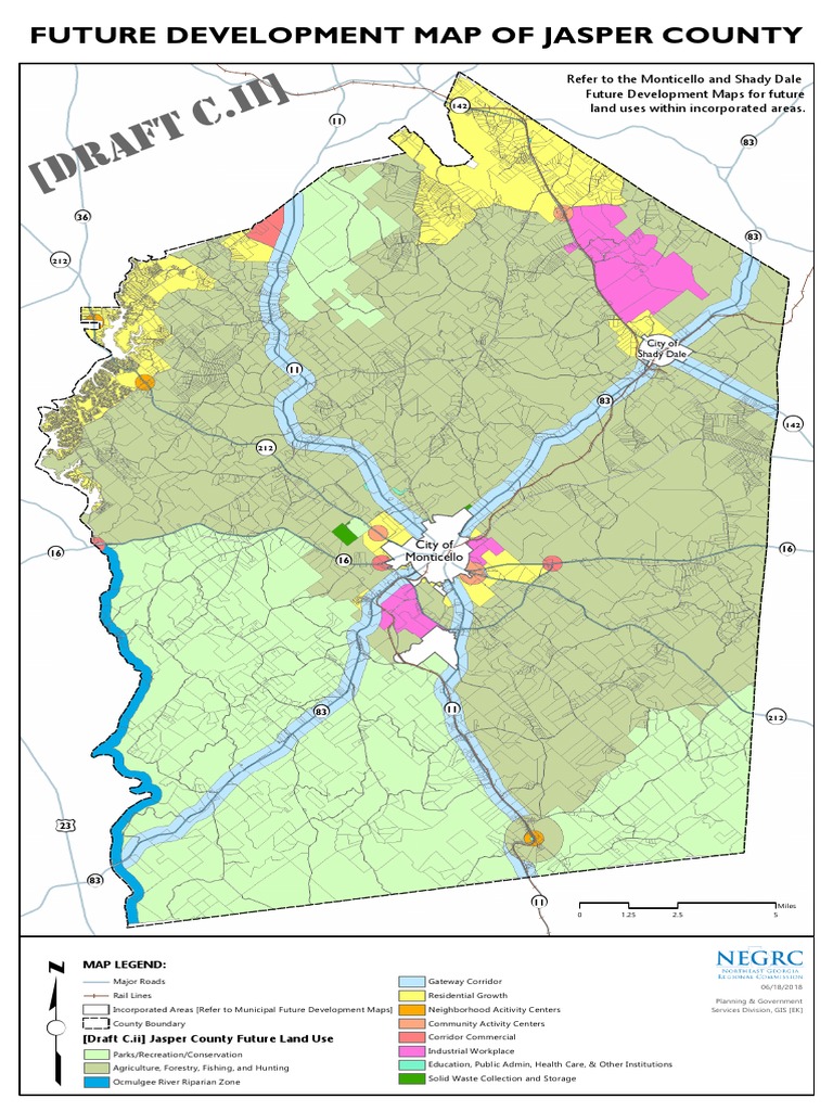 DRAFT Jasper Future Development Map - C.ii | PDF | Land Management ...