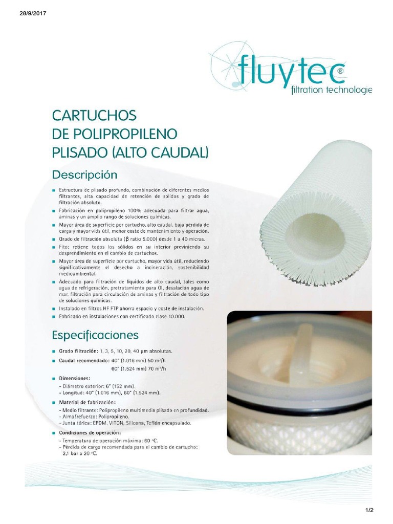 Fluytec Filtracion Tech PDF | PDF