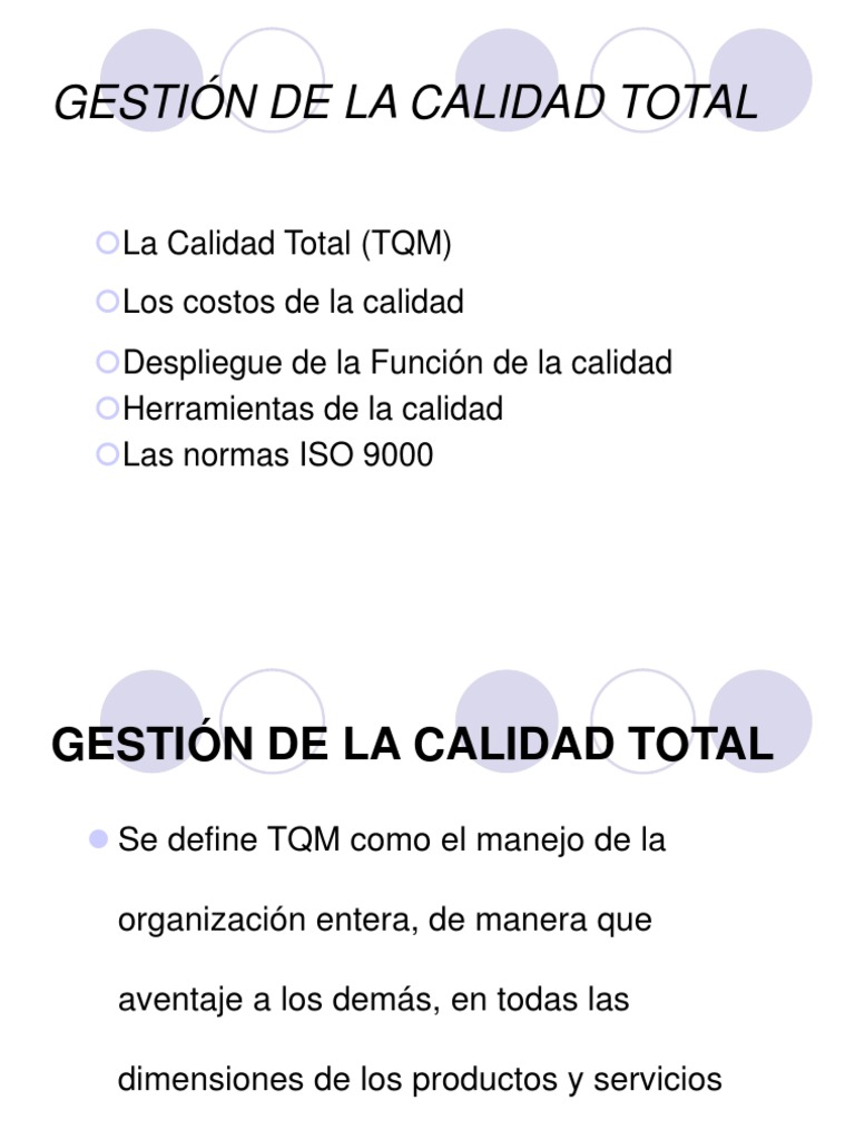 ISO 90002 y Gestión de Calidad Total | PDF | Iso 9000 | Calidad (comercial)