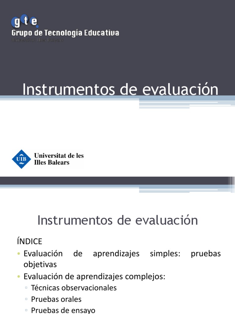 Instrumentos Evaluaci N | PDF | Cuestionario | Evaluación