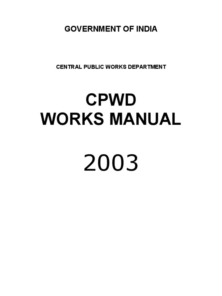 CPWD Works Manual Volume2 | Download Free PDF | Arbitral Tribunal ...