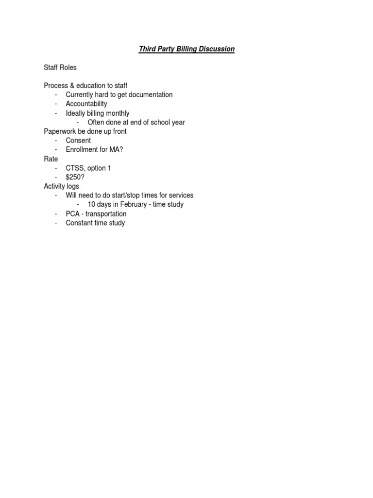 3rd Party Billing | PDF | Career & Growth | Finance & Money Management