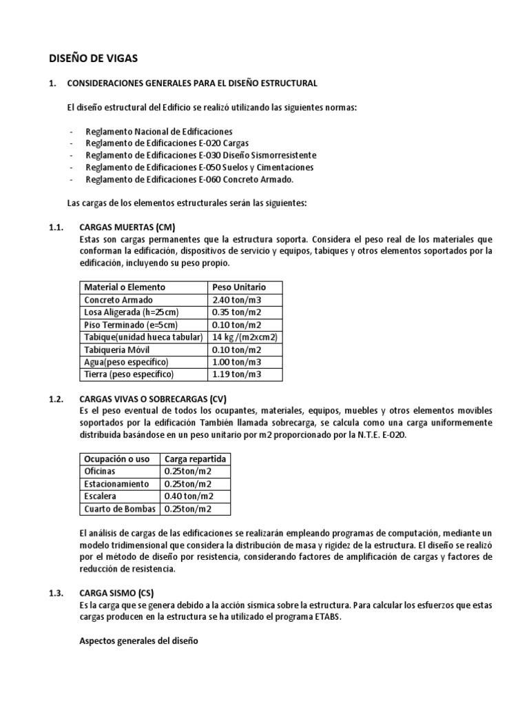 Diseño de Vigas de Seccion Rectangular | PDF | Hormigón | Doblar