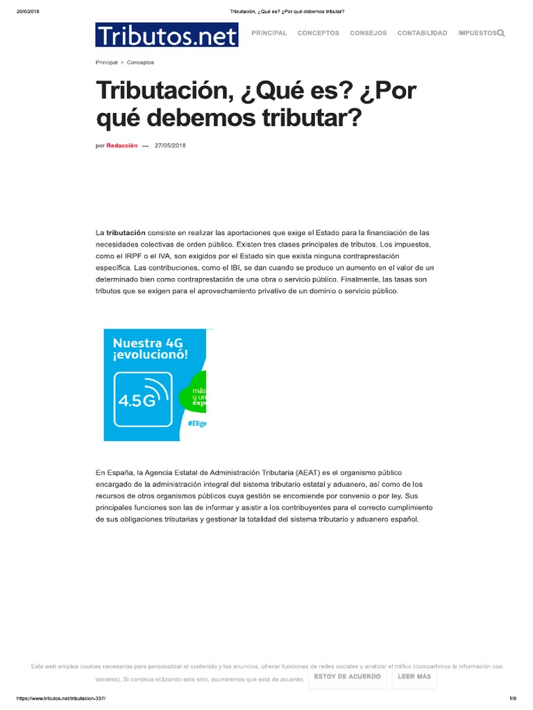 Tributación, ¿Qué Es - ¿Por Qué Debemos Tributar | PDF
