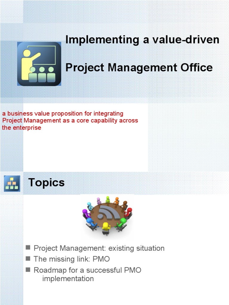 Implementing A Project Management Office - PMO | PDF | Project ...
