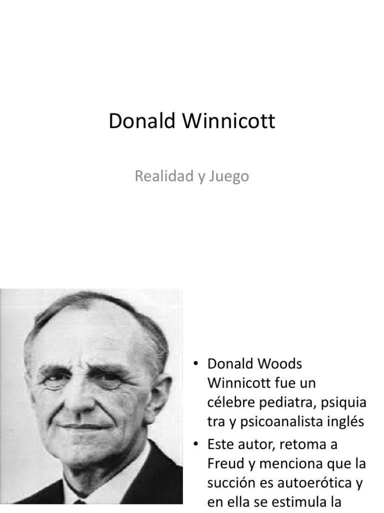 Donald Winnicott | PDF | Ciencias del comportamiento | Cognición