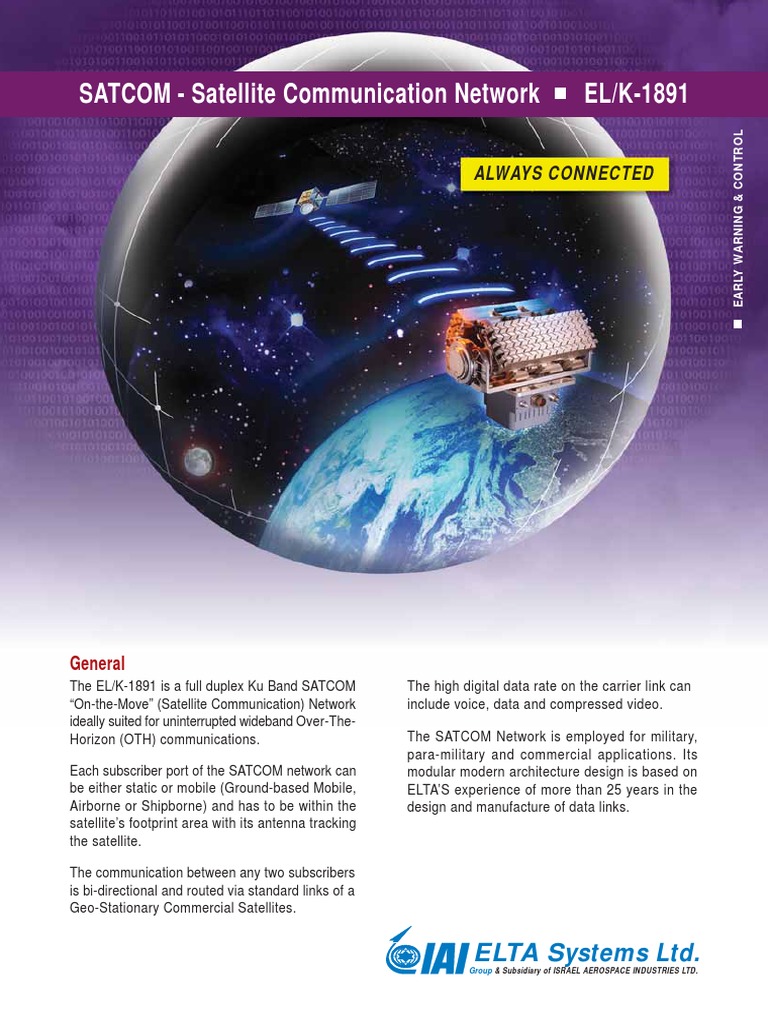 El K-1891 Satcom | PDF | Communications Satellite | Satellite