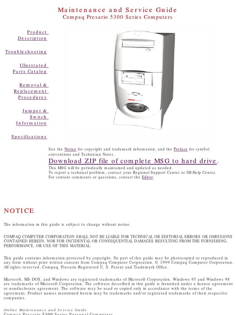 Manual Compaq | PDF | Bios | Random Access Memory