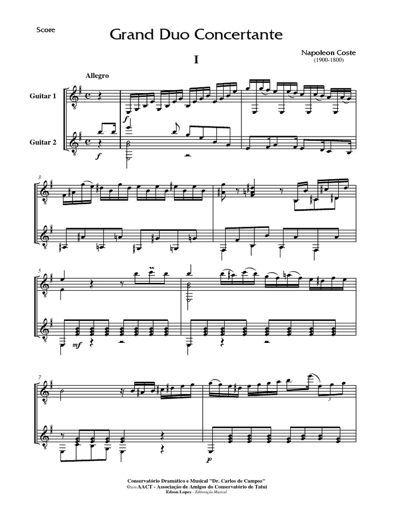 Grand Duo Concertante - I | PDF | Des sports