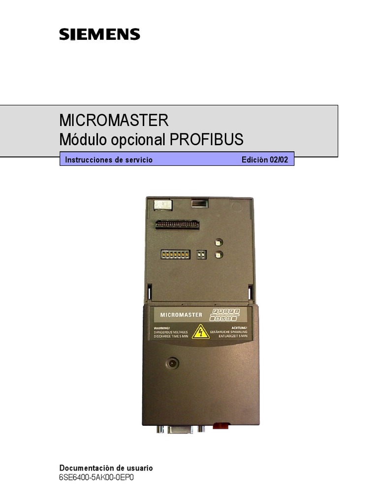 Manual Modulo Profibus MM440 Explicacion Comunicacion | PDF | Poco ...