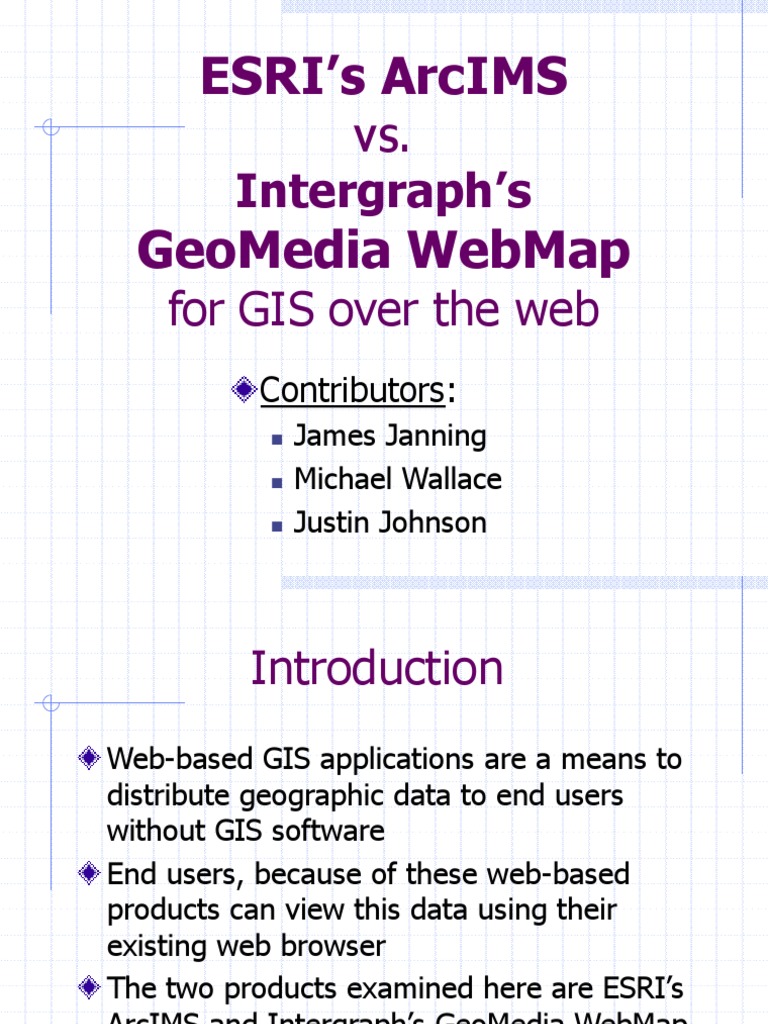 Esri'S Arcims Geomedia Webmap | PDF | Web Application | Esri