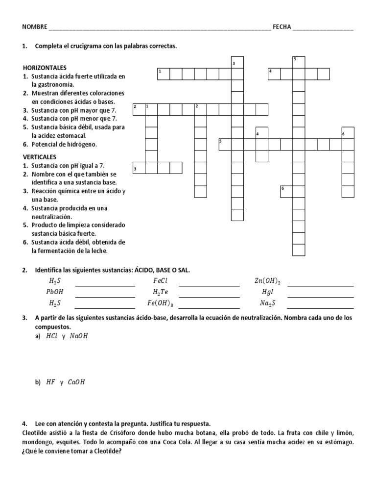 Ejercicios - Acidos y Bases | PDF | Ácido | Ph Ejercicios - Acidos y Bases | PDF | Ácido | Ph