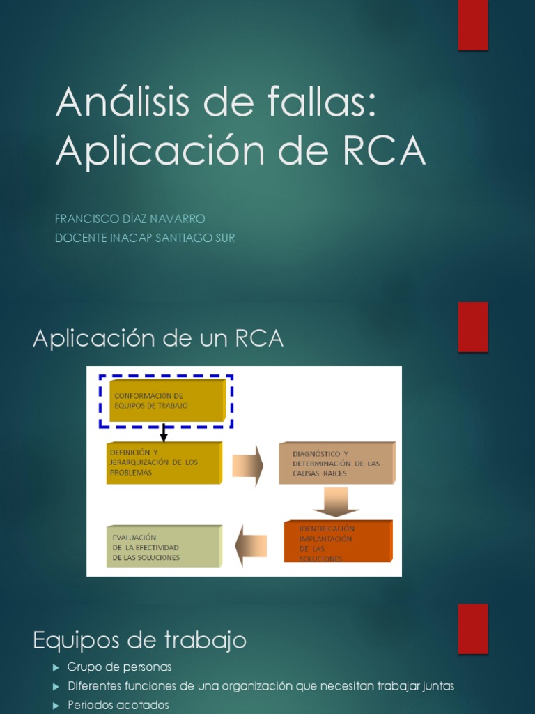 Aplicación de Un RCA (2) | Diagnostico medico | Evaluación de riesgos ...