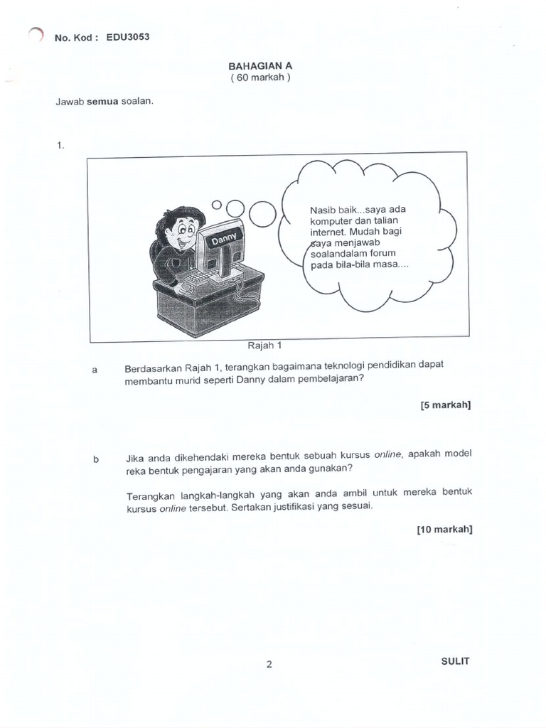1 Contoh Soalan Edup3053 | PDF
