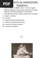 TAT (teste de Apercepção Temática)