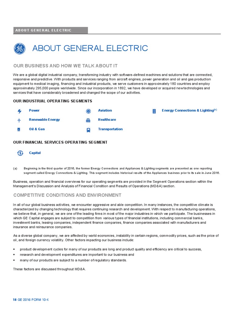 GE Power Revenue Overview 2016 | PDF | General Electric | Revenue
