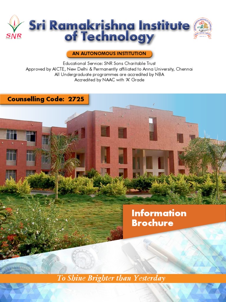 Srit Info Brochure 2018 | PDF | Doctor Of Philosophy | Science And ...