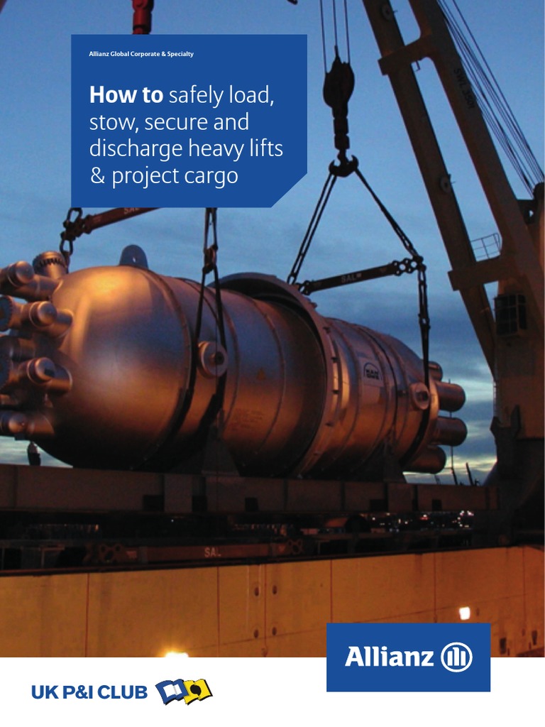 Load Stow Secure and Discharge Heavy Lifts and Project Cargo PDF | PDF ...