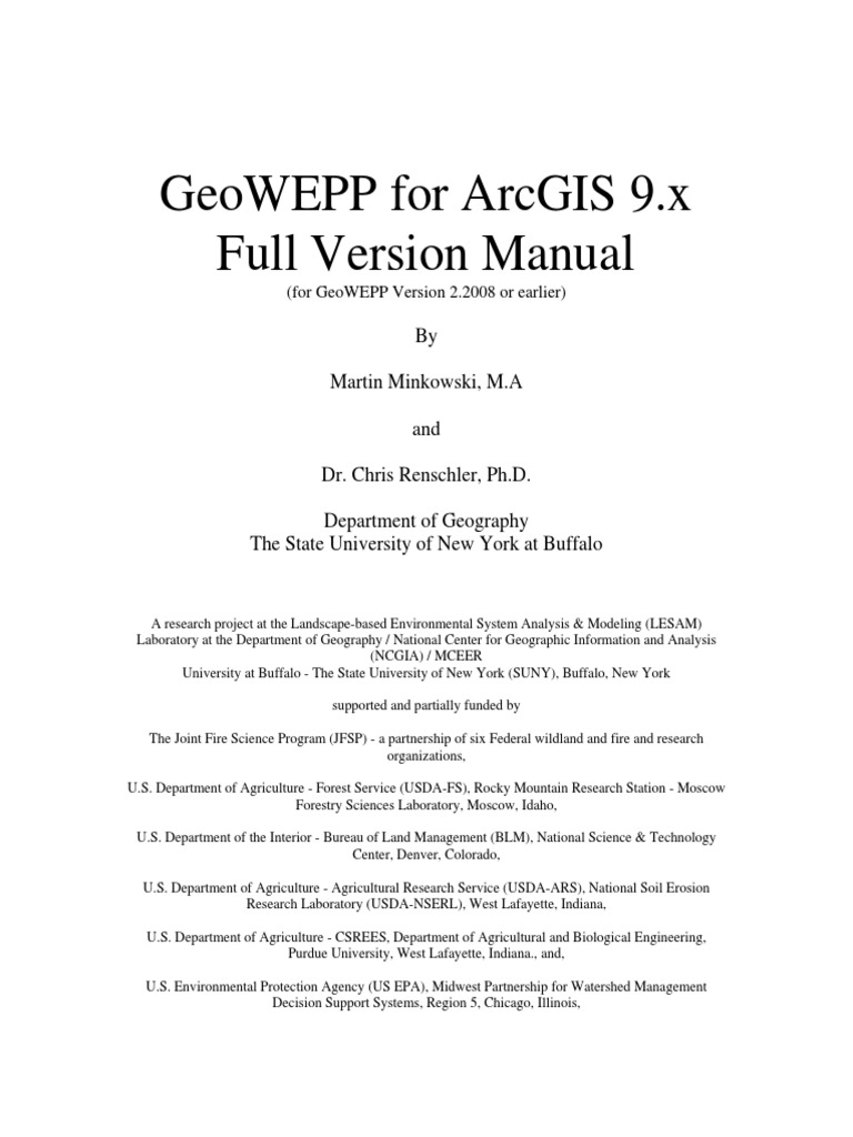 Geowepp For Arcgis 9.X Full Version Manual | PDF | Arc Gis | Esri