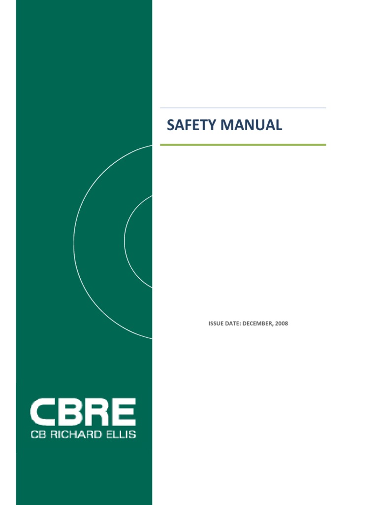 CBRE Safety Manual For Revision - Perumal Chetty | PDF | Safety ...