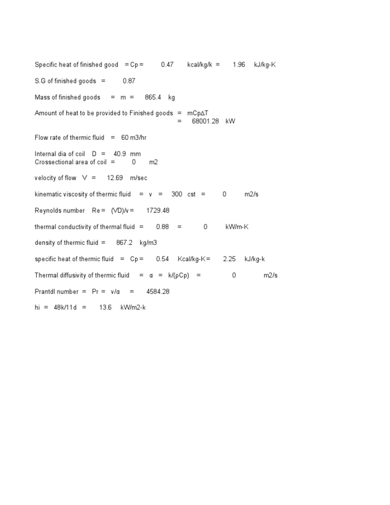 Heating Coil Calculation Pdf