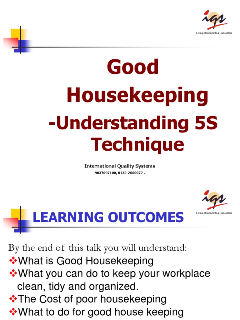 Good Housekeeping | PDF | Lean Manufacturing | Housekeeping