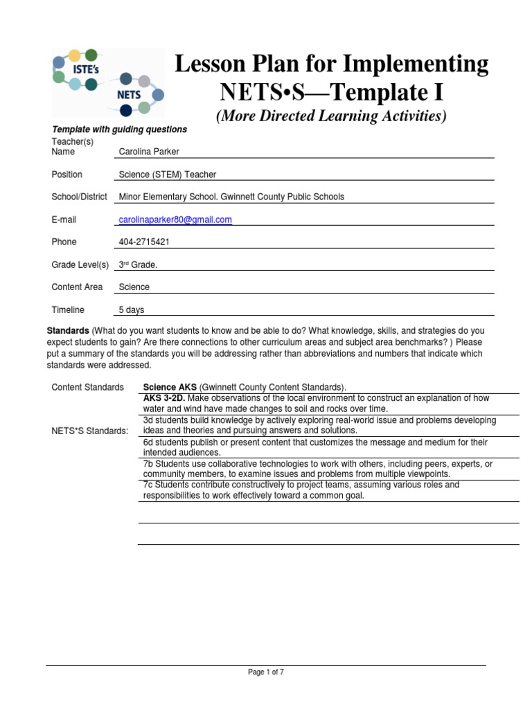 3rd Grade Weathering & Erosion Lesson Plan | PDF | Question ...