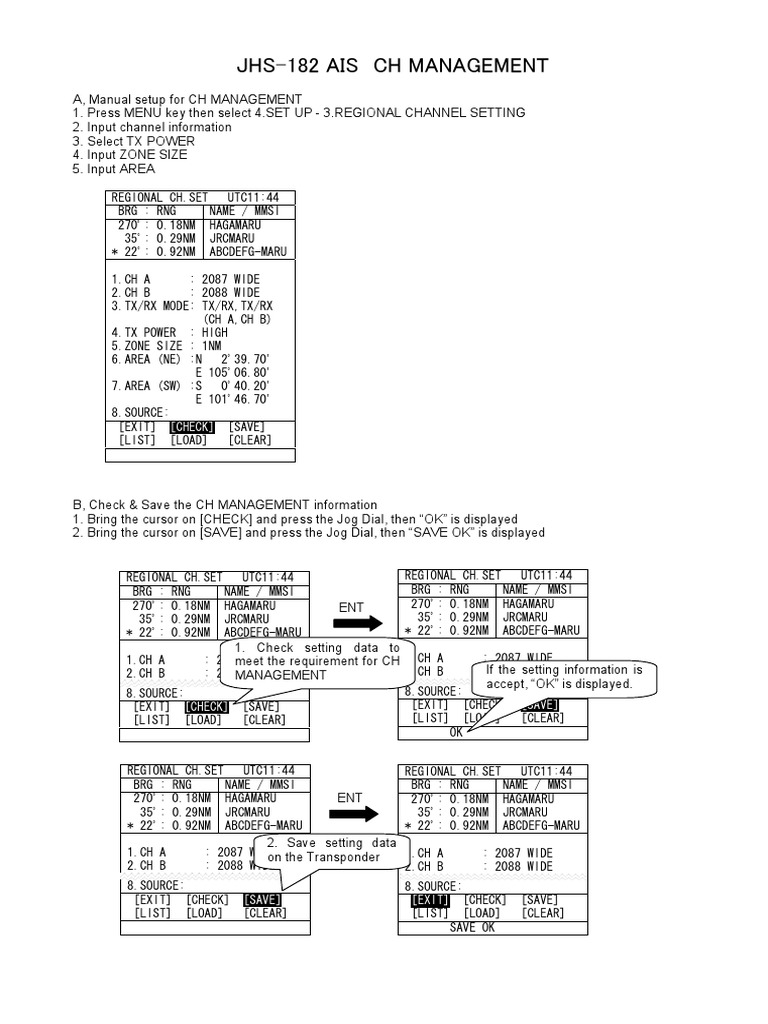 JRC JHS-182A AIS CH Management | PDF | Electronics | Computing