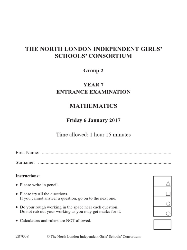 2017 Maths Sample Paper Group 2 | PDF | Area | Geometry