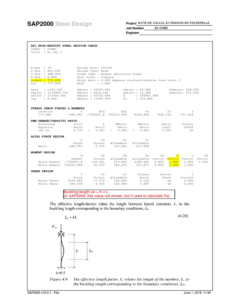 Steel Design: Project Job Number Engineer | PDF | Beam (Structure ...