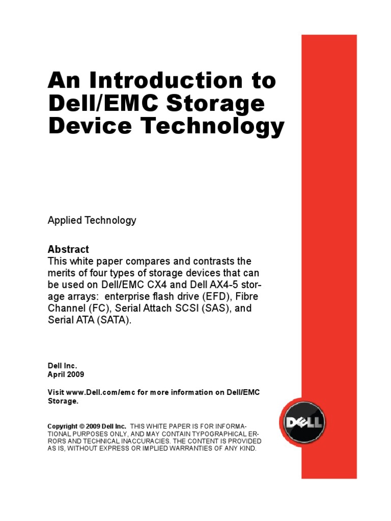Drive Types SAS-EFD | PDF | Flash Memory | Hard Disk Drive