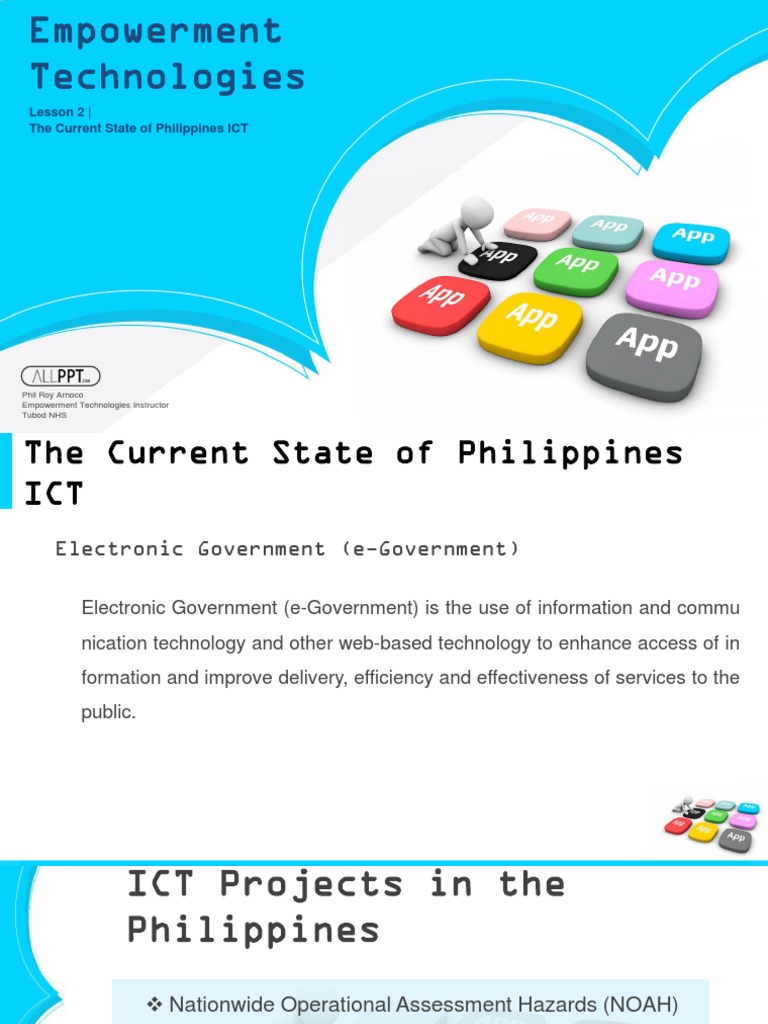 Lesson 2 Current State of Philippines ICT | PDF | E Government ...