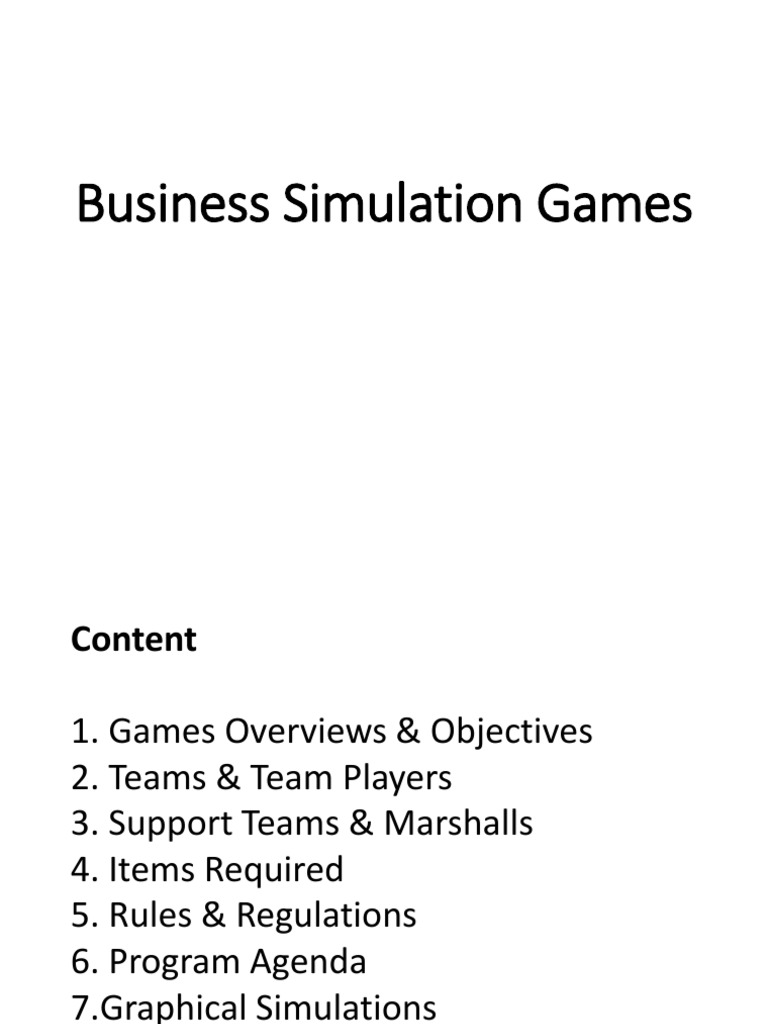 Business Simulation Games | Download Free PDF | Strategic Management ...