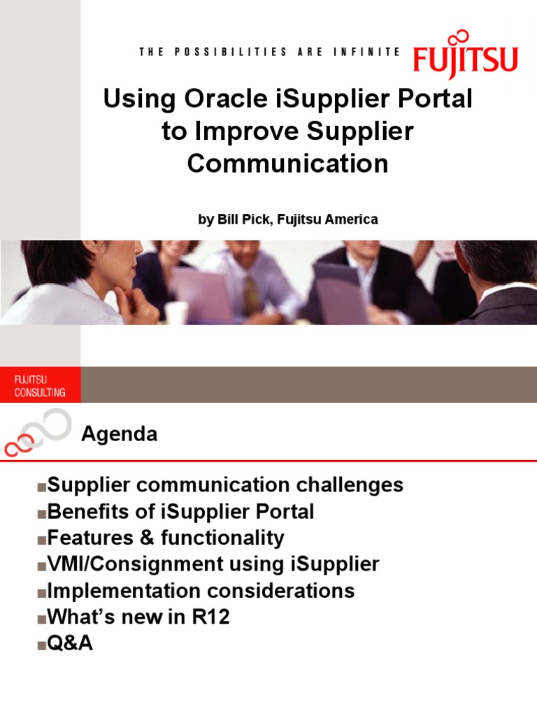 Using Oracle Isupplier Portal To Improve Supplier Communication | PDF ...