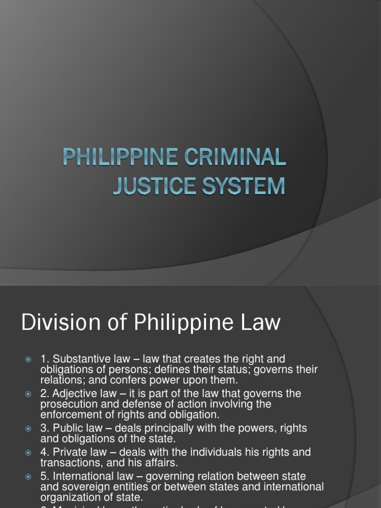 Philippine CJS | Download Free PDF | Prosecutor | Pardon