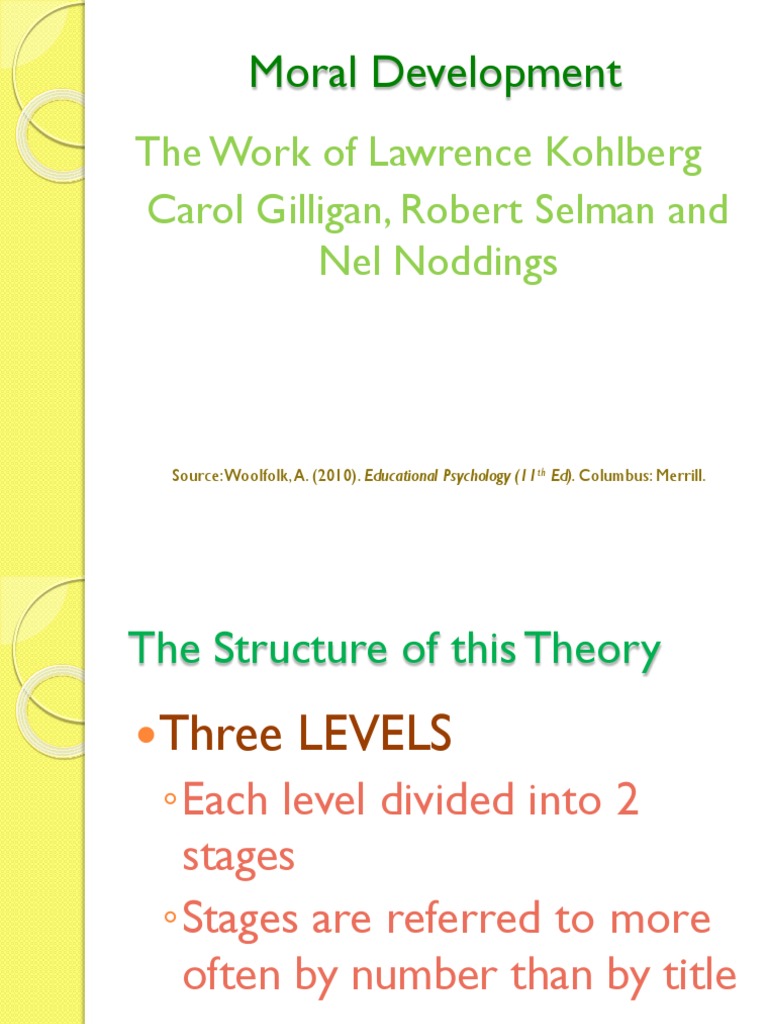 The Work of Lawrence Kohlberg Carol Gilligan, Robert Selman and Nel ...