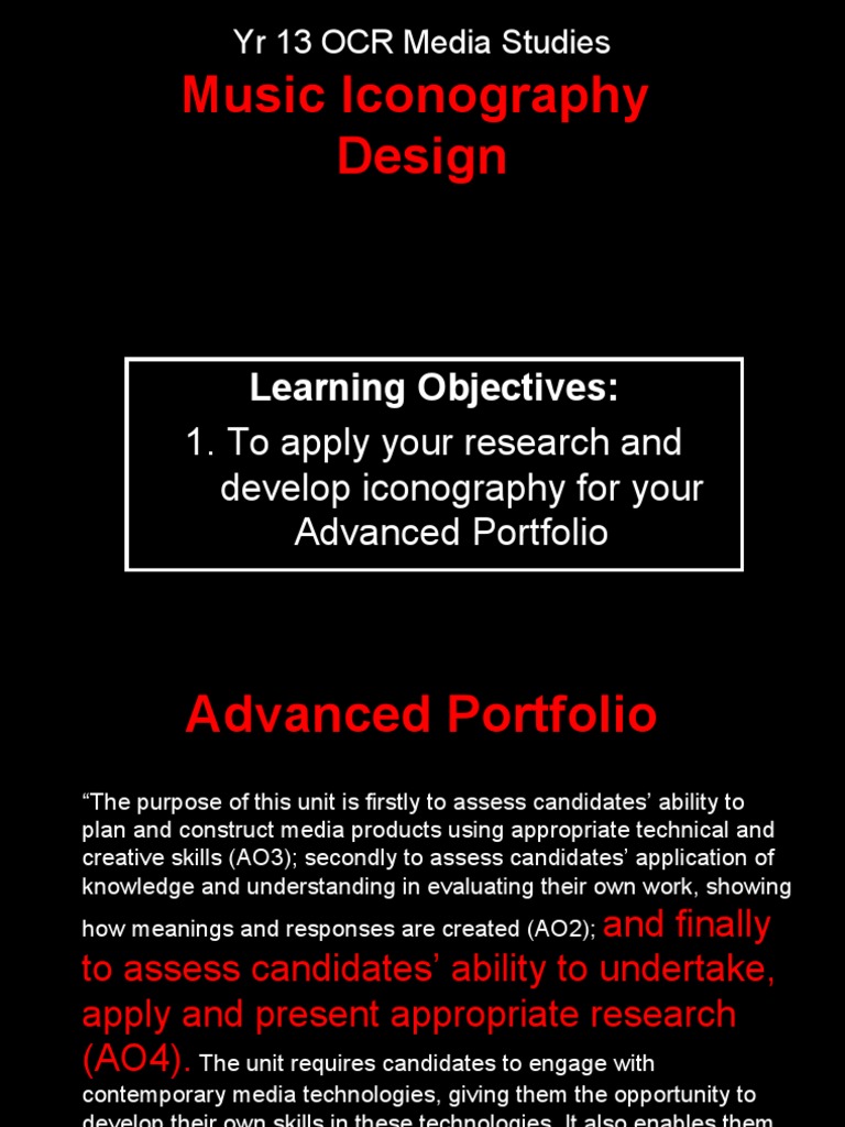 Music Iconography Design: Learning Objectives | PDF