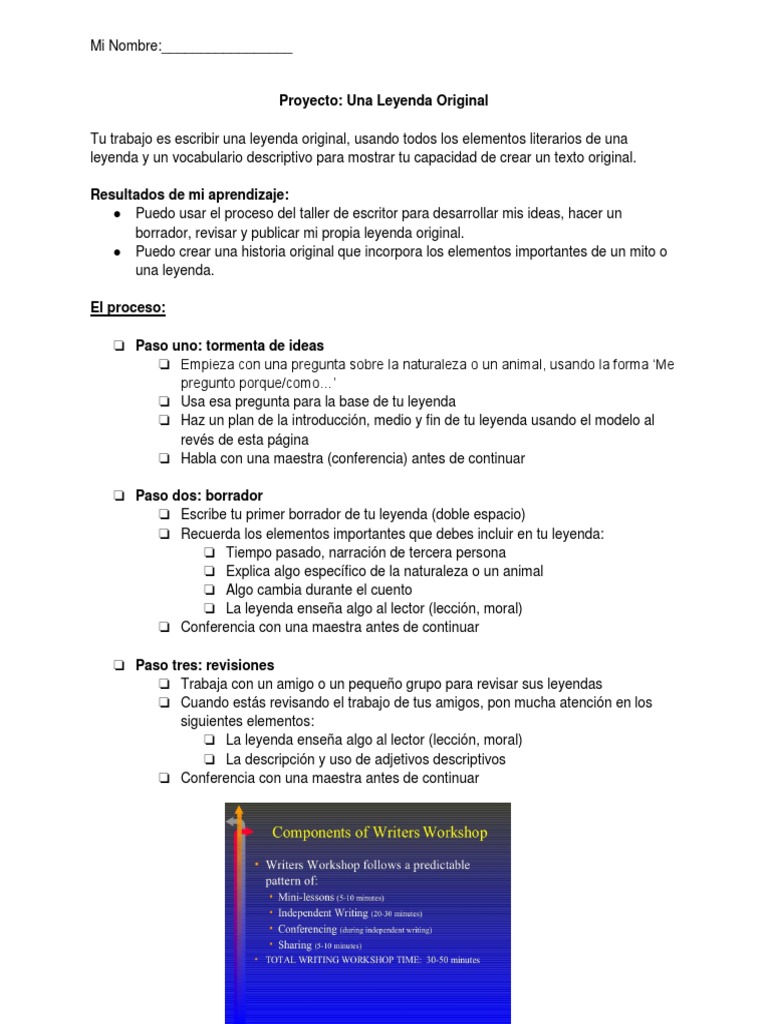 6a 2fc Legend Project Outline 1 | PDF | Leyendas | Comunicación