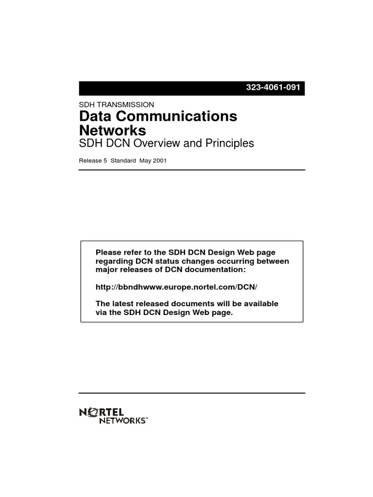 SDH DCN Overview and Principles Rel5 | PDF | Computer Network | Osi Model
