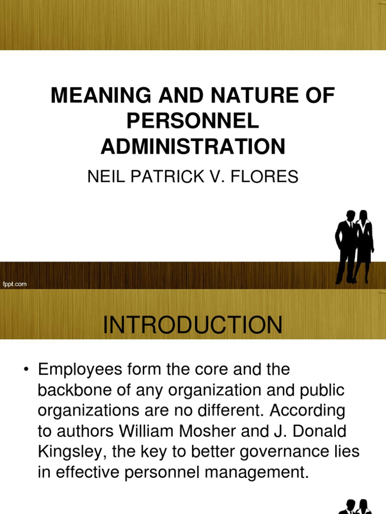Meaning and Nature of Personnel Administration | PDF