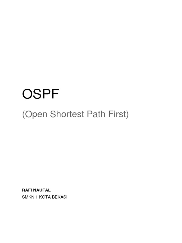 Modul OSPF (Rafi Naufal) | PDF